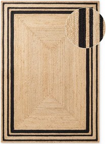 Černý/v přírodní barvě oboustranný/ručně tkaný jutový koberec 80x150 cm Looma – Hanse Home