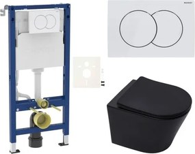 Závěsný WC set do lehkých stěn / předstěnová SAT Infinitio SIKOGESINFBLD01