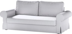 Potah na pohovku IKEA Backabro, 3-místná, rozkládací barva šedá látka pletený vzor