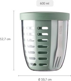 Svačinový box s vidličkou Ellipse – Mepal
