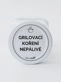 Samolepka na kořenky GRILOVACÍ KOŘENÍ NEPÁLIVÉ průhledná 5 cm tučné písmo