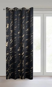 ZATEMŇOVACÍ ZÁVĚS NA KROUŽCÍCH MOLY 140X250 CM VZOROVANÁ