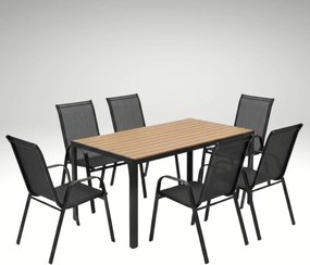 Vikio Venkovní zahradní set 150x90 pro 6 osob DK304-P přírodní