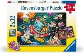 Ravensburger Zvířátka ve vesmíru - 2x12 dílků / od 3 let