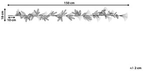 Vánoční girlanda 150 cm zelená SORIA Beliani