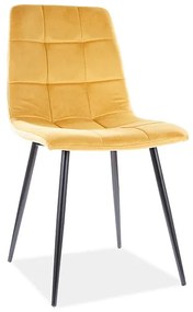 Jídelní židle Marlana (žlutá + černá). 1050509