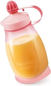 TESCOMA Pružná láhev PAPU PAPI 200 ml, se lžičkou, růžová
