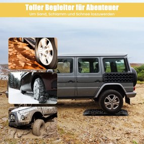 Costway Sand sheets off-road 2 kusy trakční pomocný žebřík pneumatik