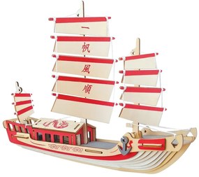 Woodcraft Dřevěné 3D puzzle Japonská plachetnice