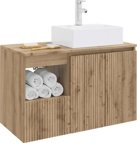 Sada koupelnového nábytku 2 ks Dub artisan Kompozitní dřevo 3404063