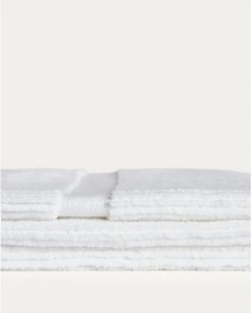 Bílý froté bavlněný ručník 50x90 cm Olvira – Kave Home