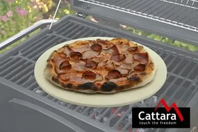 CATTARA Grilovací plát PIZZA / Kordierit / O 38 cm / Tloušťka 10 mm