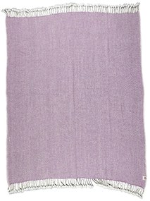 Vlněná deka Marina merino - fialová