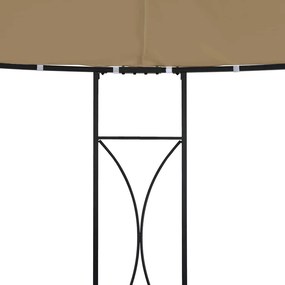 Altán 300 x 290 cm taupe kruhový 315227