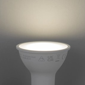 Sada 5 chytrých stmívatelných LED žárovek GU10 50 mm opál 7W 630 lm 4000K