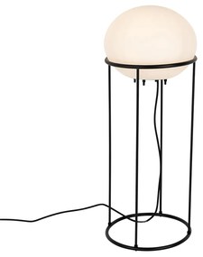 Designová venkovní stojací lampa černá - Jannie