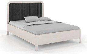Zvýšená postel s čalouněným čelem - Modena - borovice,   , Borovice přírodní, 160x200 cm