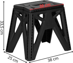 Skládací stolička SPRINGOS TRAX šedá