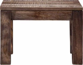 Konferenční stolek 50 x 50 x 35 cm masivní mangovníkové dřevo 247468