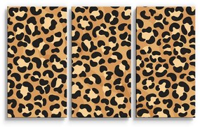Sablio Obraz - 3-dílný Gepardí vzor - 120x80 cm