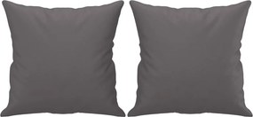2místná pohovka s polštáři šedá 120 cm umělá kůže 3200927