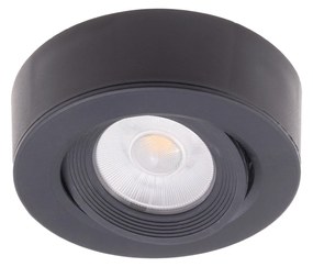 T-LED LED svítidlo ISDA 7W černé Denní bílá