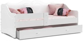 Dětská jednolůžková postel LILI bílá 80x160