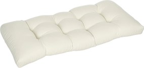 Outsunny Polstr na lavici pro 2 osoby 110x48x8 cm Obdélníkový polstr pro vnitřní i venkovní použití Pratelný s 8 stehy a pohodlným sezením na židle a