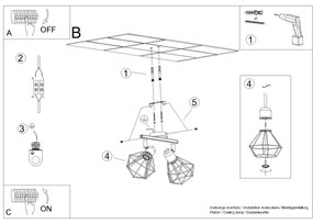 Sollux SL.1103 - Bodové svítidlo ARTEMIS 2xE14/40W/230V bílá