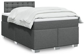 Box spring postel s matrací tmavě šedá 120x200 cm textil 3285870