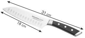 Nůž japonský AZZA SANTOKU 18 cm