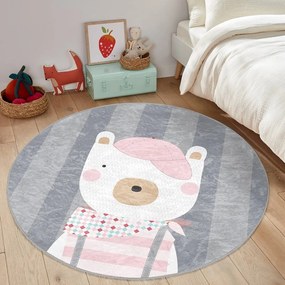 Šedý dětský koberec ø 100 cm Comfort – Mila Home