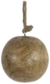 Dekorační dřevěná ozdoba koule  - Ø 10cm