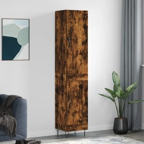 vidaXL Skříň highboard 34,5 x 34 x 180 cm kompozitní dřevo [3199137] Barva: kouřový dub