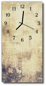 Skleněné hodiny vertikální Béžová plátno