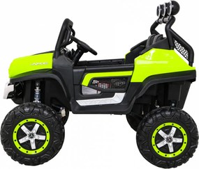 Ramiz Mercedes Benz Unimog elektrické autíčko pro děti zelené + pohon 4x4