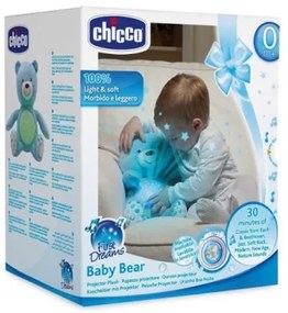 Chicco - Projektor s melodií BABY BEAR 3xAAA modrá