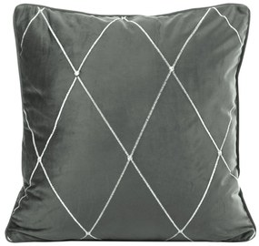 DEKORAČNÍ POVLAK NA POLŠTÁŘ PIERRE CARDIN MARGO 45X45 CM ŠEDÁ