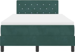 Postel s boxspringem s matrací Tmavě zelená 120 x 190 cm samet 3339095