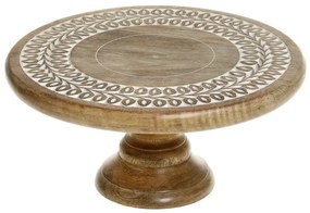 Dřevěný servírovací podnos na noze na dort Tours Tray - Ø 30*14 cm