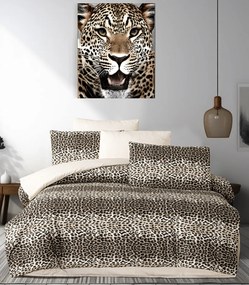Povlečení bavlněné Leopard 200x140cm+90x70cm TiaHome