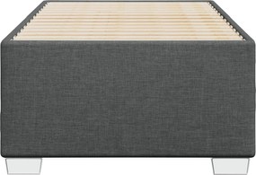 Rám postele bez matrace tmavě šedá 100 x 200 cm textil 3284451