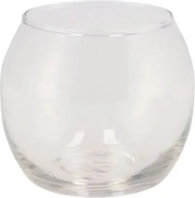 Baňatá skleněná váza Sphere transparent - Ø 8*7 cm