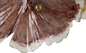 Nástěnná kovová dekorace Clow 92,1 cm hnědo-zlatá