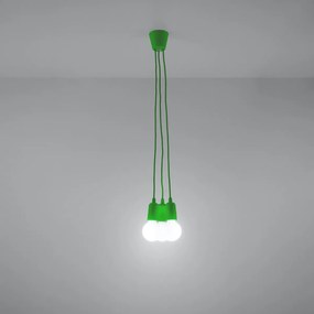 Sollux Lighting Závěsné svítidlo DIEGO 3 zelené