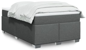 Box spring postel s matrací tmavě šedá 120x190 cm textil 3285117
