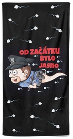 Osuška Policejní spermie (Velikost osušky: 70x140cm)