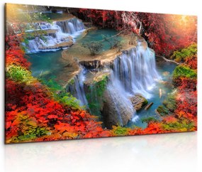 Malvis ® Obraz Thajský vodopád Velikost: 90x60 cm