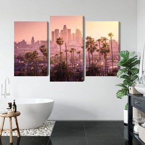 Vícedílný obraz Centrum Los Angeles Při Západu Slunce Nedostatek Nedostatek Plátno Canvas 150x100