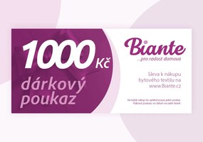 Biante Elektronicky dárkový poukaz Biante v hodnotě 1 000 Kč